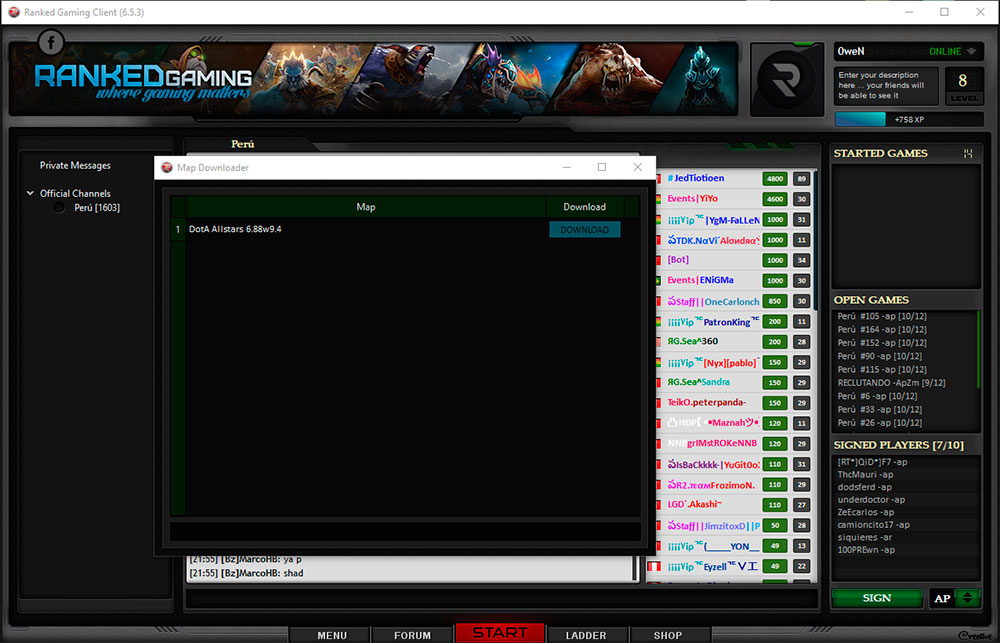 Descargar RGC 6.5.3 (Ranked Gaming Client) - ZonaDOTA